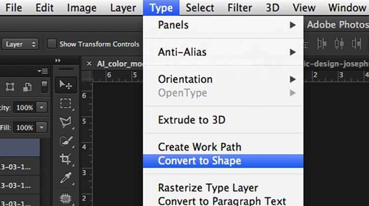 How To Convert Text To Outline In Photoshop Illustrator