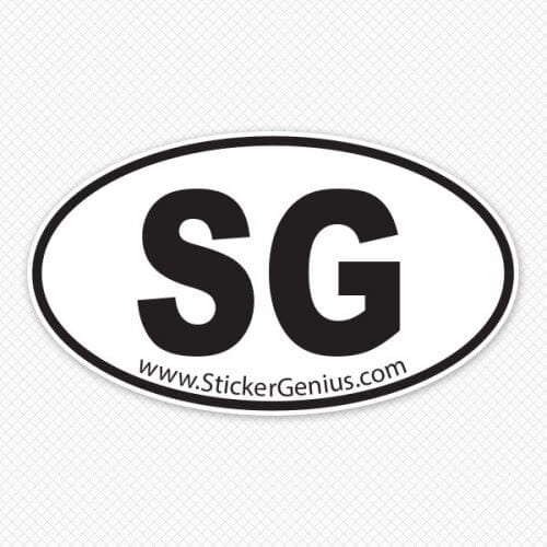Sticker Genius Car Oval | Sticker Genius