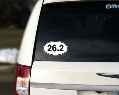 Marathon Bumper Stickers | Running Decals | Sticker Genius