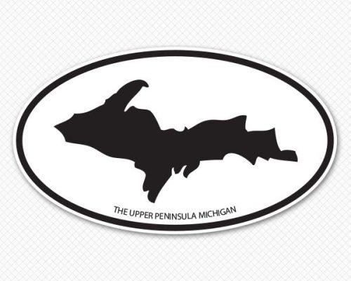 Upper Peninsula Silhouette | Sticker Genius