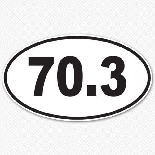 70.3 Bumper Sticker | Ironman 70.3 Sticker | Sticker Genius