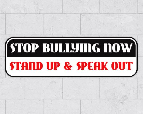 No Bullying Sticker Signs | Stop Bullying Stickers