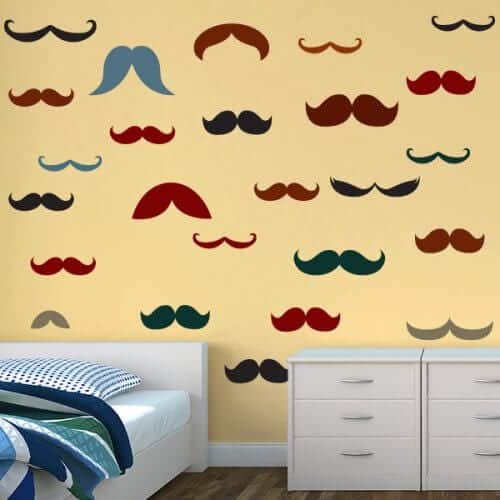 Moustache Wall Stickers | Moustache Wall Decals