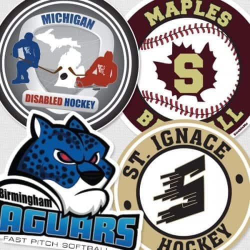 Sport Team Stickers | Team Logo Stickers | Sticker Genius