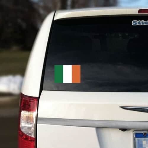 Irish Flag Car Decal | Irish Car Decals | Sticker Genius