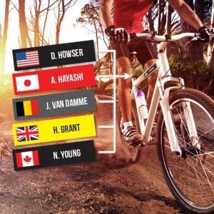 Bike Name Stickers | Name Tags for Bikes | Sticker Genius