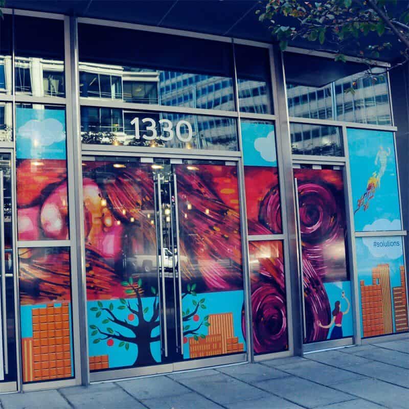 See Through Perforated Window Decals | Sticker Genius