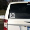Personalized QR Code Sticker | QR Code Car Sticker