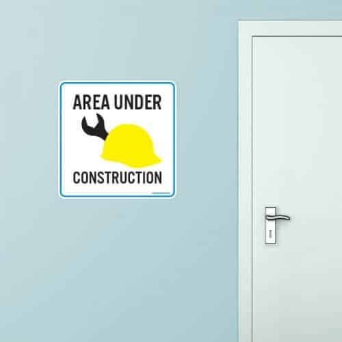 Area Under Construction Sign | Under Construction Graphic