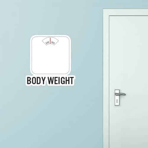 Body Weight Custom Wall Graphic | Sticker Genius