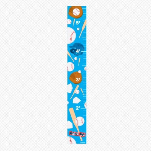 Batter Up! Baseball Growth Chart for Toddlers | Sticker Genius