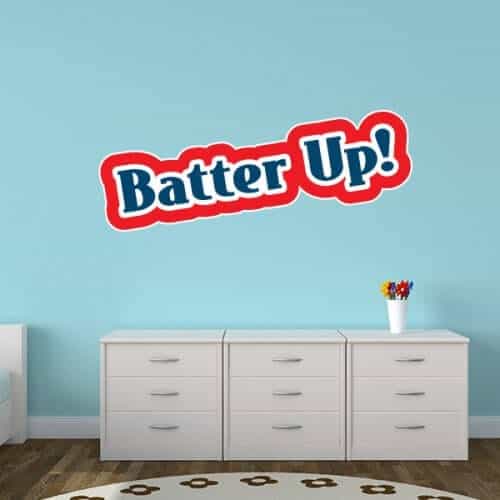 Personalized Batter Up Name Wall Sticker | Sticker Genius