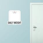 Daily Weight Custom Wall Graphic | Sticker Genius
