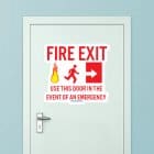 Fire Exit Stickers | Custom Door Decal | Fire Exit Signs