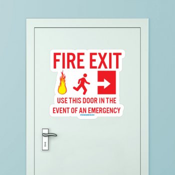 Fire Exit Stickers | Custom Door Decal | Fire Exit Signs