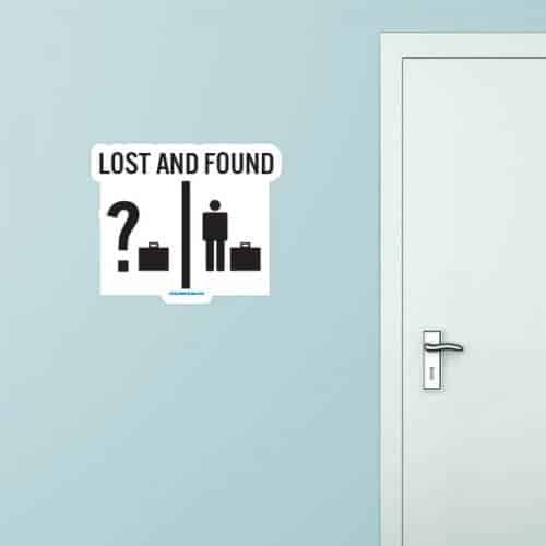 Lost and Found Sign | Lost and Found Symbol Wall Graphic