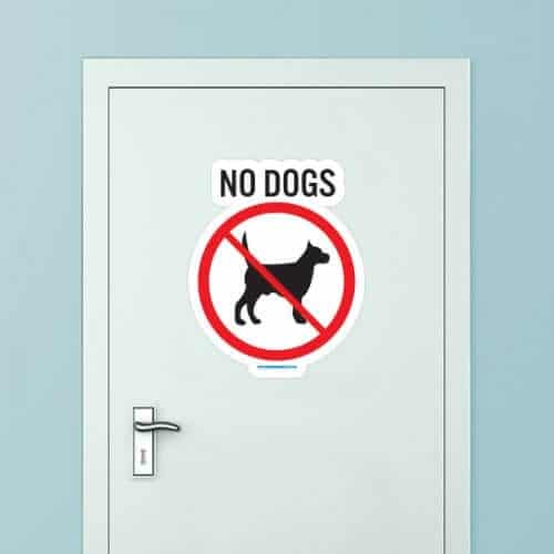 No Dogs Symbol Sign | No Dogs Allowed Sticker | Sticker Genius