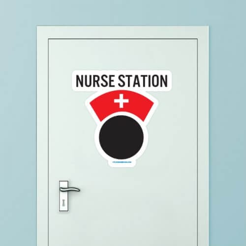 Removable Nurse Station Wall Graphic Sign | Sticker Genius