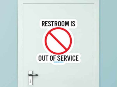 Bathroom Out of Service Sign | Bathroom Maintenance Sign