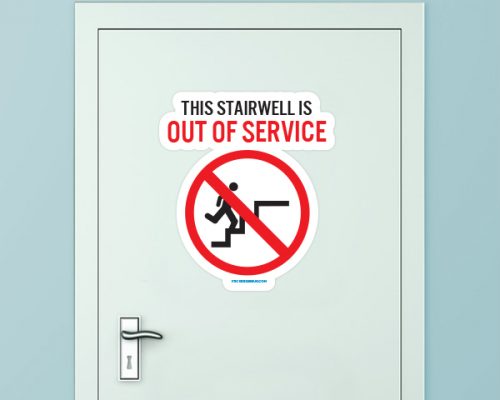 Door, Wall, or Window Stop Sign | Sticker Genius