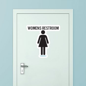 Women's Bathroom Sign | Bathroom Door Decals