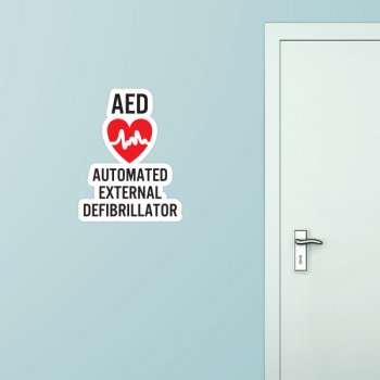 Automated External Defibrillator Wall Graphic | Sticker Genius