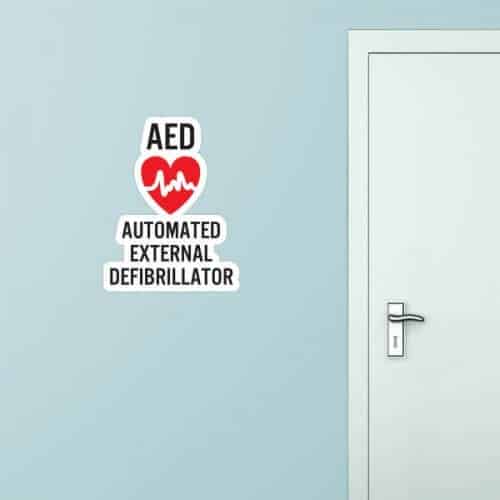 Automated External Defibrillator Wall Graphic | Sticker Genius