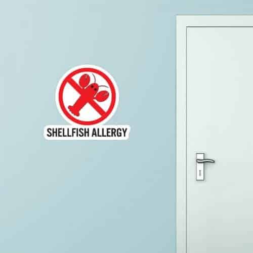 Shellfish Allergy Wall Graphic | Sticker Genius