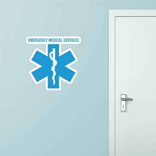 Emergency Medical Services Sign | Sticker Genius