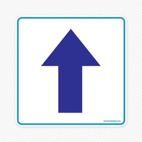 Up Arrow Graphic | Arrow Wall Sticker | Sticker Genius