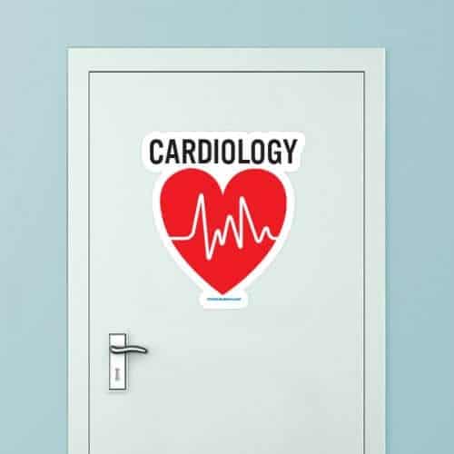 Cardiology Custom Door Sign | Sticker Genius