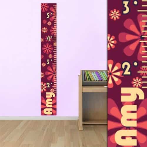 Personalized Growth Chart Girl | Growth Chart for Wall