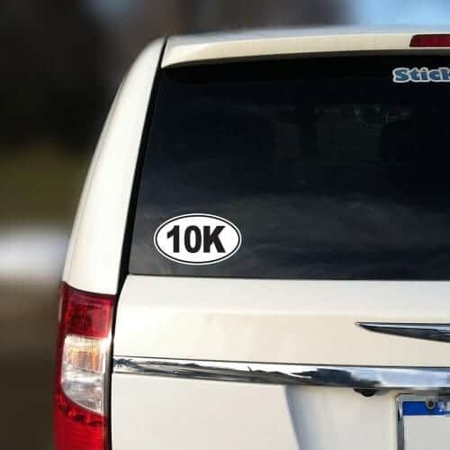 10K Sticker | Running Bumper Stickers | Sticker Genius