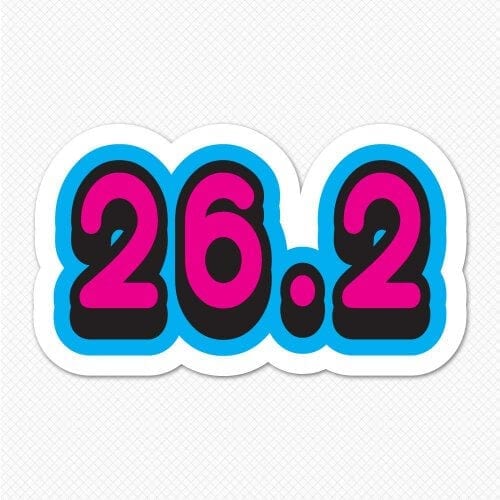 26.2 Bumper Sticker | 26.2 Marathon Sticker | Sticker Genius
