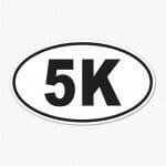 5K Stickers | 5K Bumper Sticker | Sticker Genius