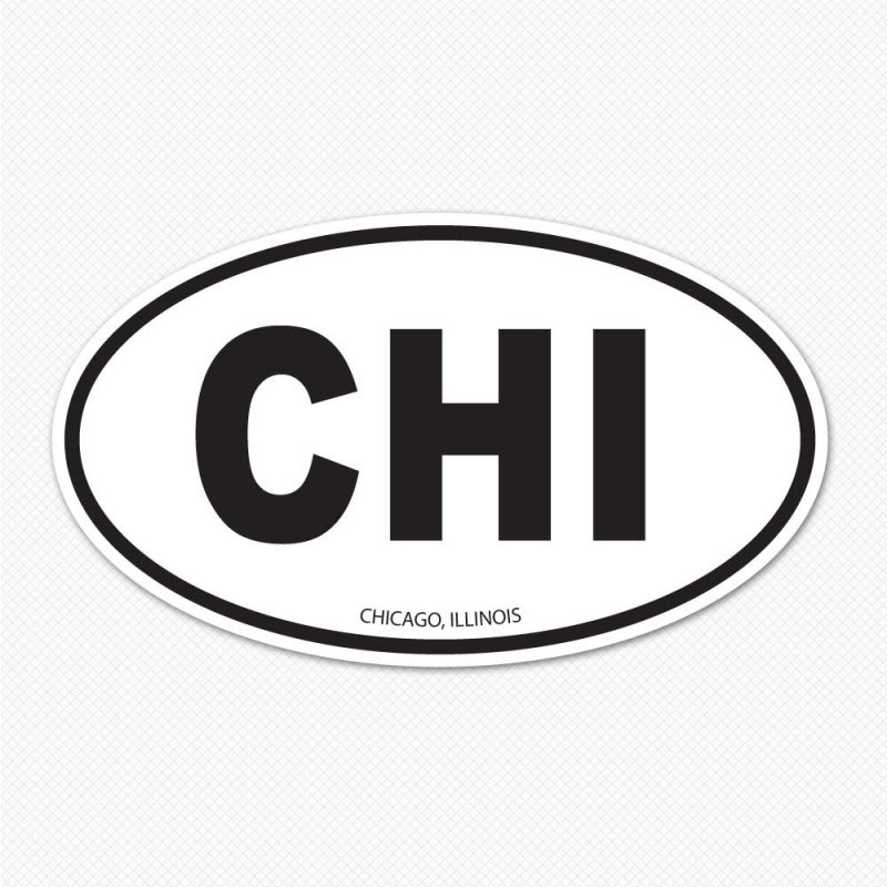Chicago Car Sticker | Chicago Car Decal | Sticker Genius