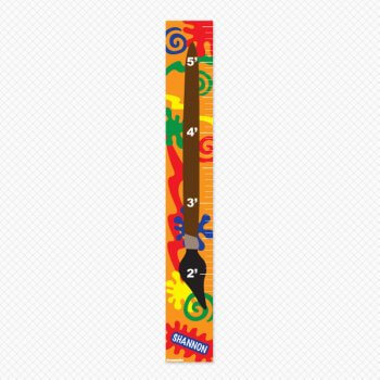 Custom Kids Growth Chart | Paint Splatter Wall Decor