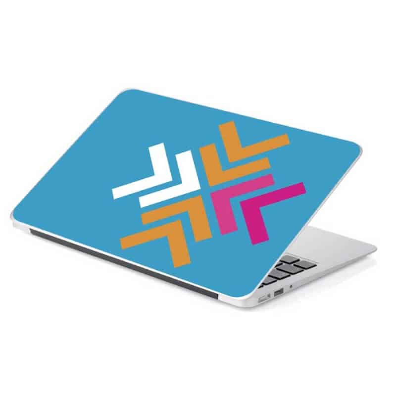 Blue Arrows Laptop Sticker Skin | Custom Laptop Cover