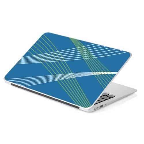Abstract Laptop Skin Sticker | Blue and Green Laptop Skin
