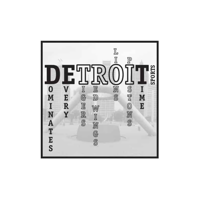 Detroit Sports Bumper Sticker | Detroit Window Decal