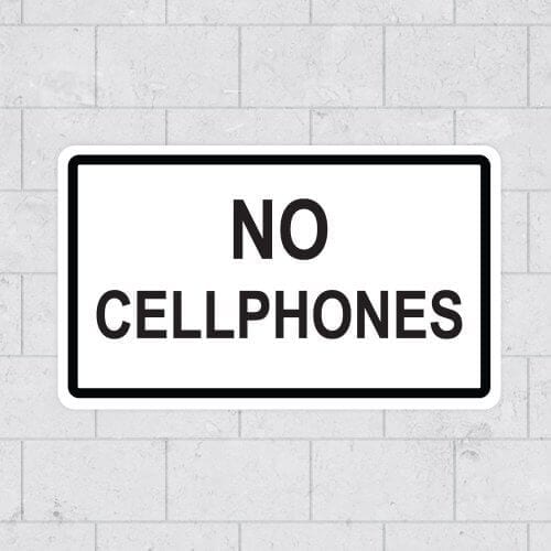 No Cell Phone Sign | No Phone Sign | Sticker Genius
