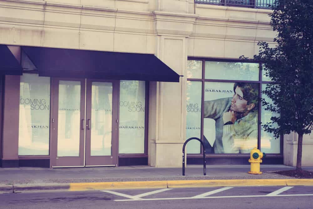 Temporary Window Coverings | Store Window Decals | Sticker Genius