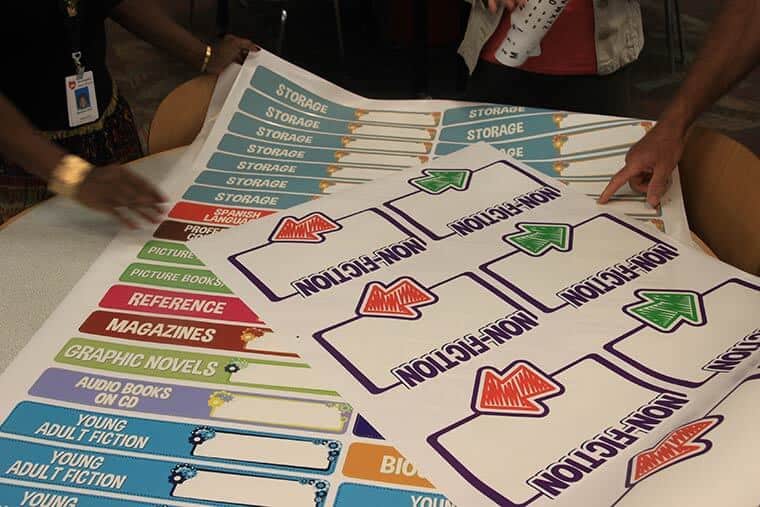 Restickable School Media Center Signs | Sticker Genius