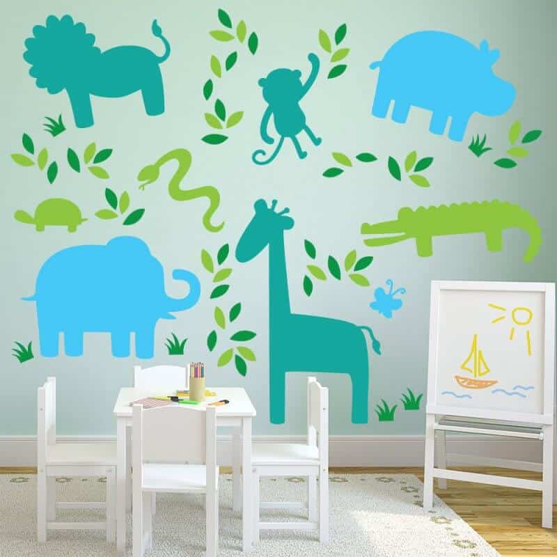 Jungle Animal Wall Decals | Animal Decals for Walls