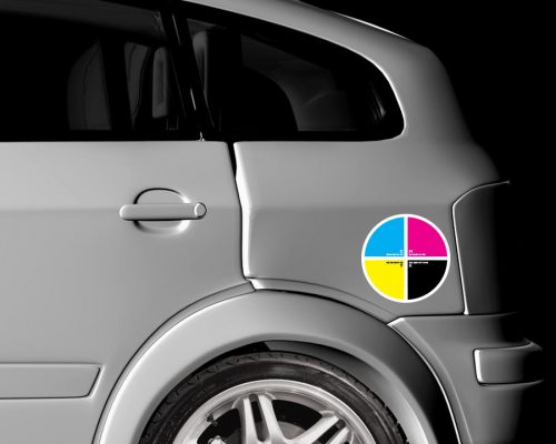 CYMK Sticker | CYMK Vinyl Bumper Sticker | Sticker Genius