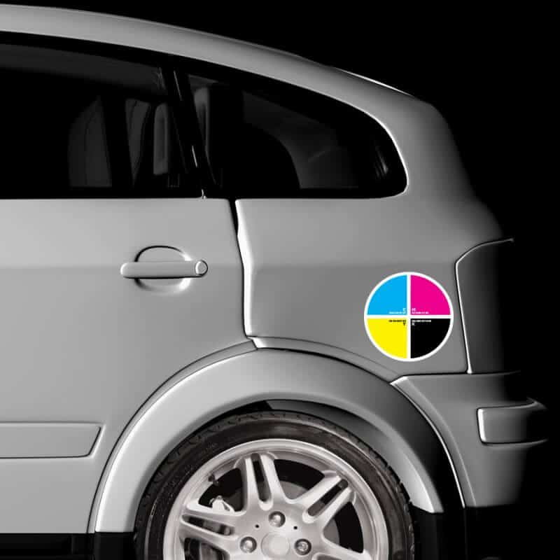 CYMK Sticker | CYMK Vinyl Bumper Sticker | Sticker Genius