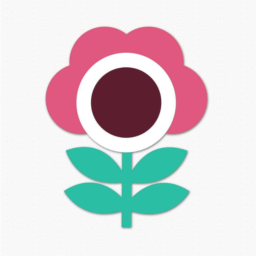 Wall Decals Flowers | Cartoon Flowers Wallpaper | Sticker Genius