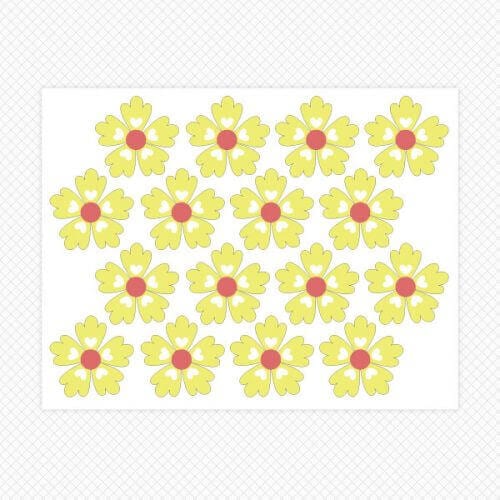 Daisy Wall Decals | Wall Stickers Flowers | Sticker Genius
