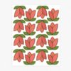 Red Flower Wall Decals | Tulip Stickers | Sticker Genius