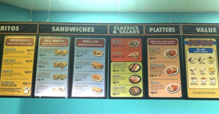 Custom Restaurant Signage | Custom Restaurant Menu Boards